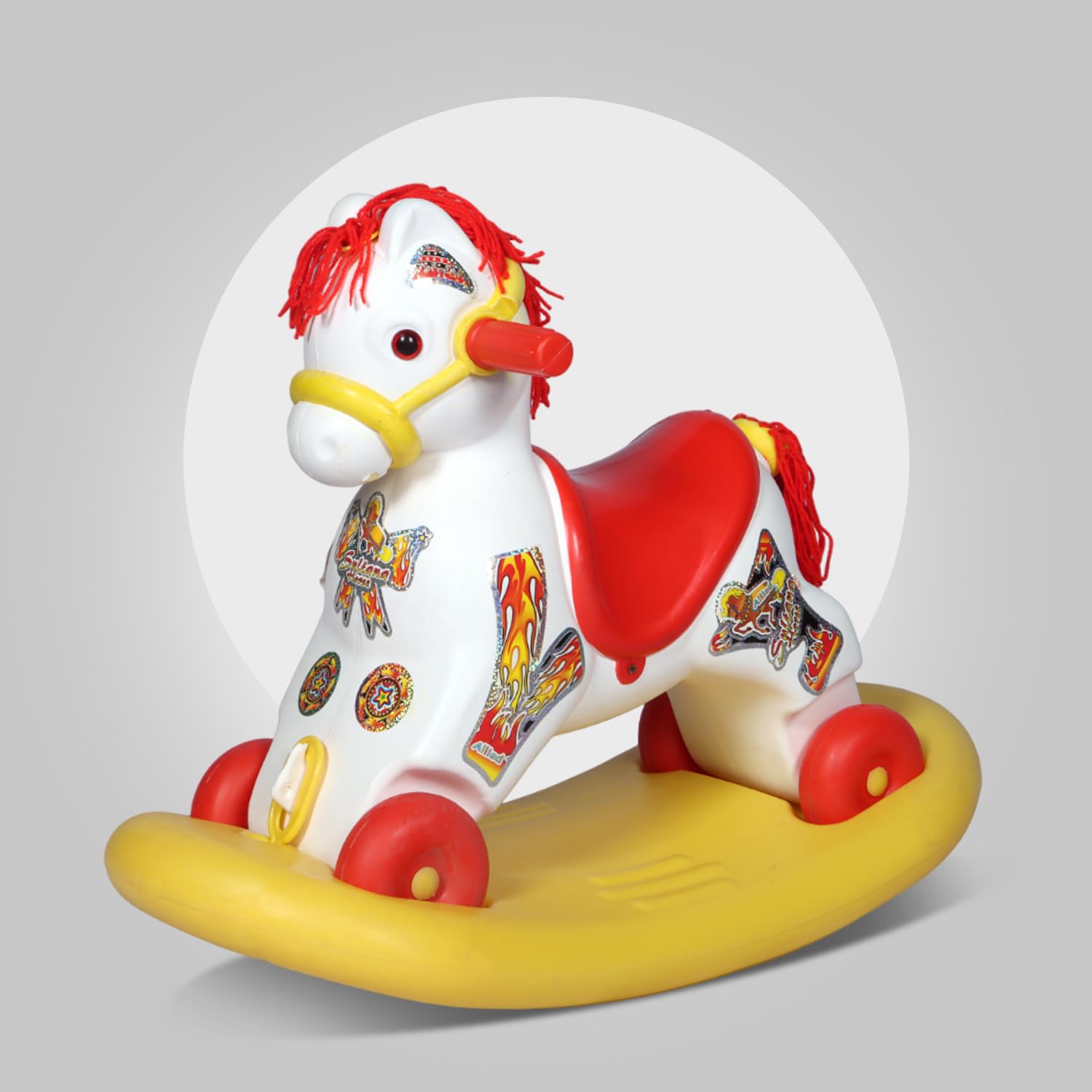 Toy Plus Sultana Horse Rider for Kids 1-3 Years Old 2-in-1 Rocker/Ride ...