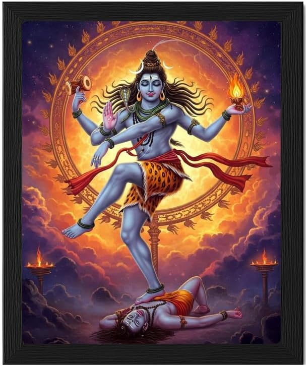 VNPL Lord Shiva Nataraja Dance Photo Frame 8X10 Inch – Cosmic Tandav ...