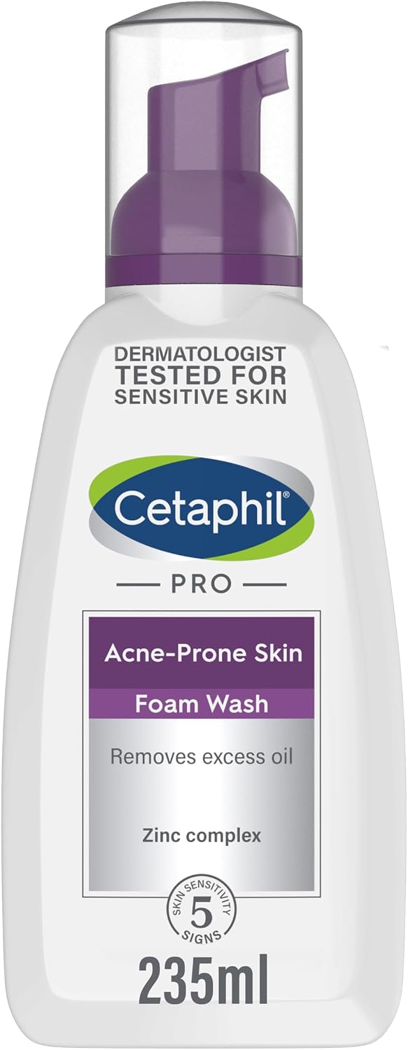 Cetaphil Pro Acne Prone Oil Control Foam Wash 236ml, Deep Cleansing ...