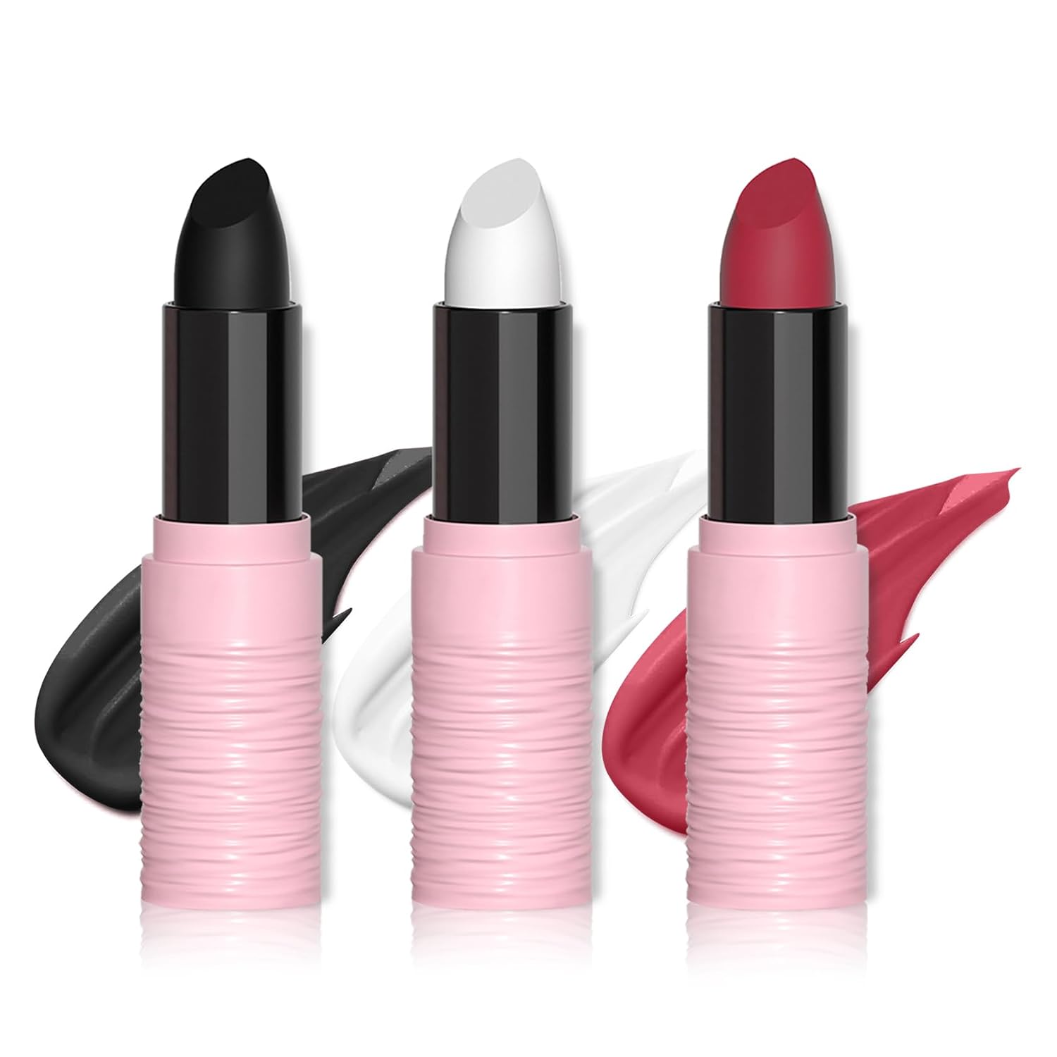 Amazon.com: QIUFSSE 3PCS Red White and Black Face Paint Stick,Clown ...