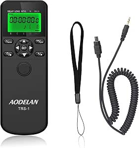 Amazon.com : AODELAN Camera Shutter Release Timer Remote Control with Timer Interval Timer ...
