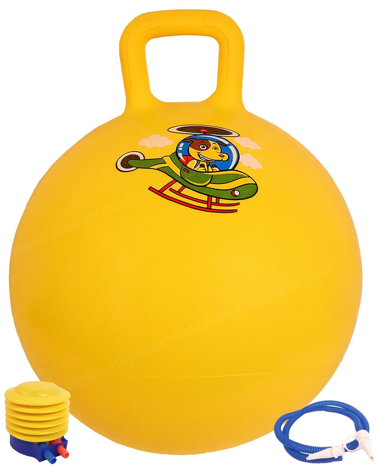 Toyshine 55cm Hopper Ball with Pump for Kids Ages 5+ Inflatable Hopping ...