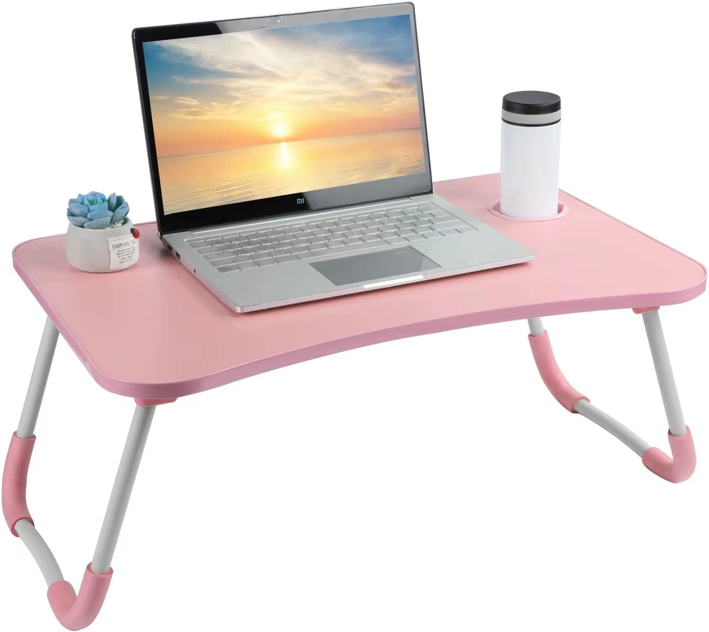 Amazon.com: Foldable Bed Table for Laptop, Laptop Desk Table Stand ...