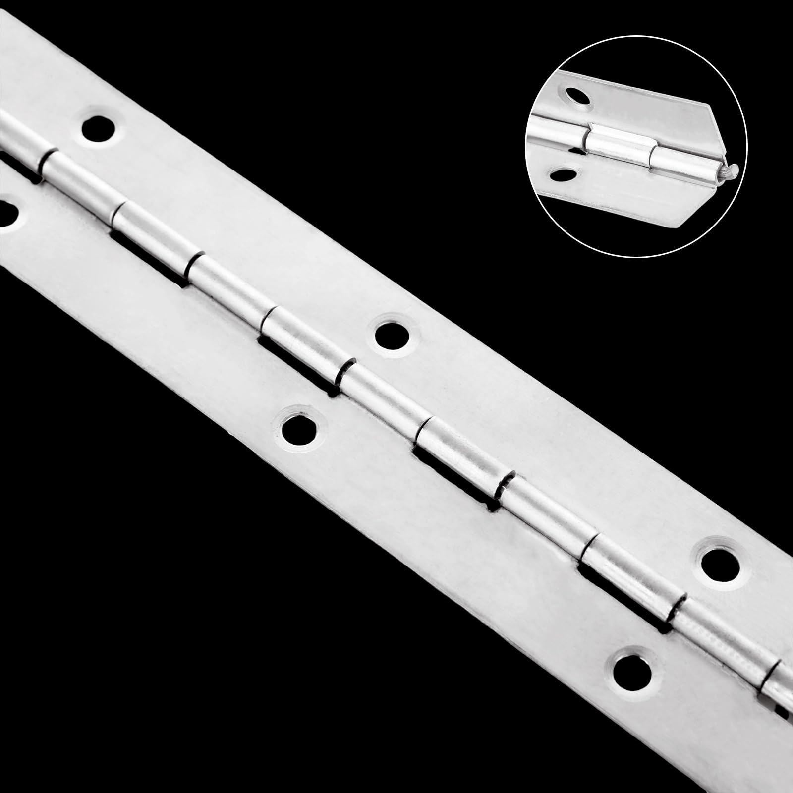 Snapklik.com : 6PCS Piano Hinge 6 Inch Stainless Steel 304 Continuous ...