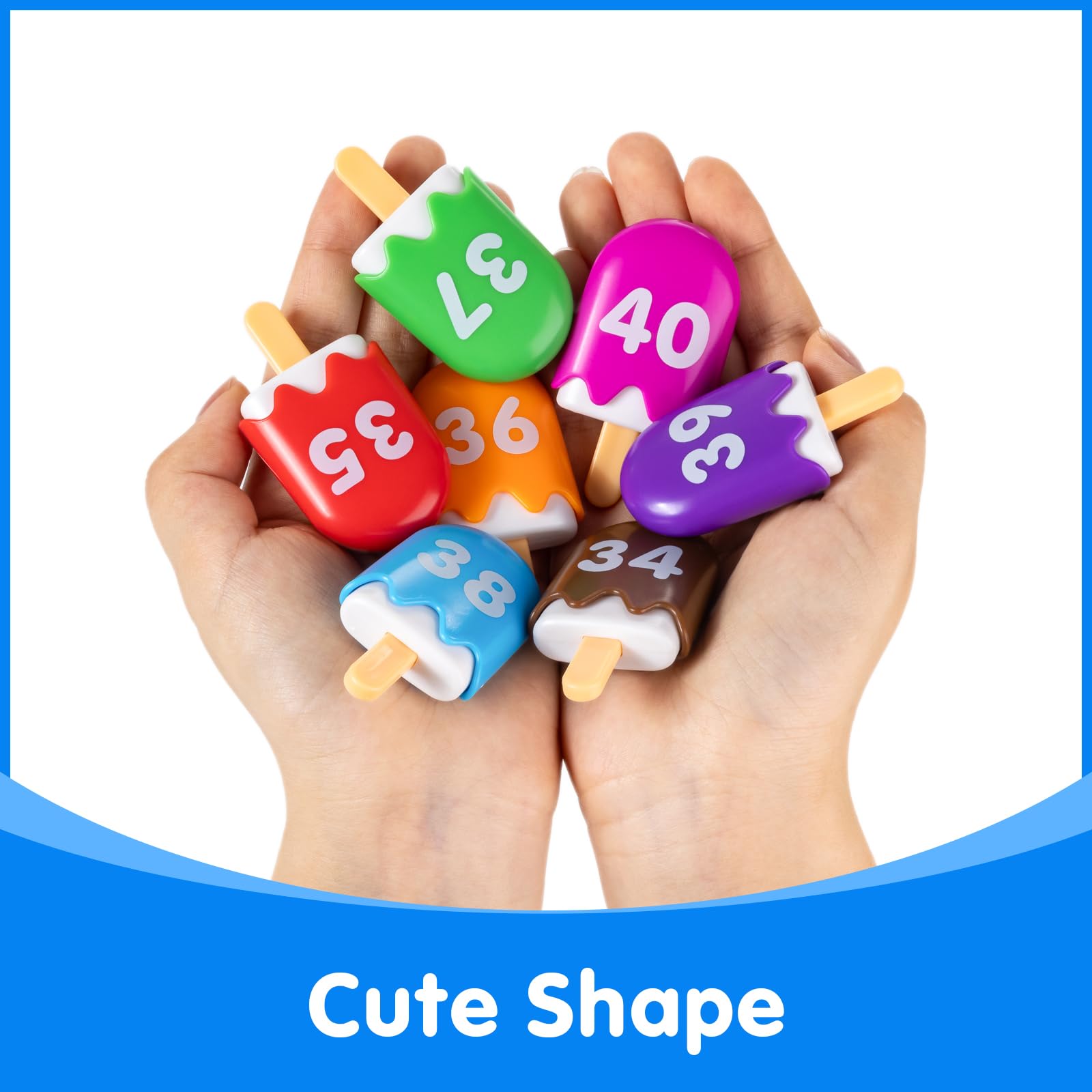 Snapklik.com : Odoorgames Mini Number Pops 31-40 Number Learning Toys