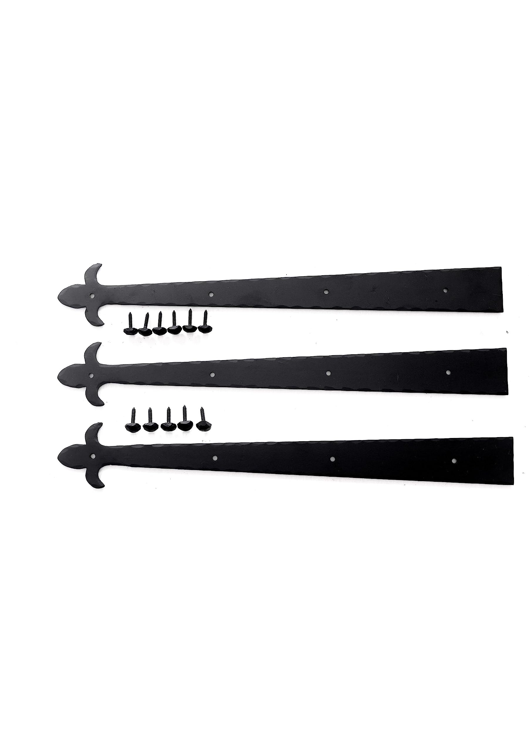 The Rustic Express - Screw Mounted Iron Straps - 20x 2" x 3" - Pack of ...