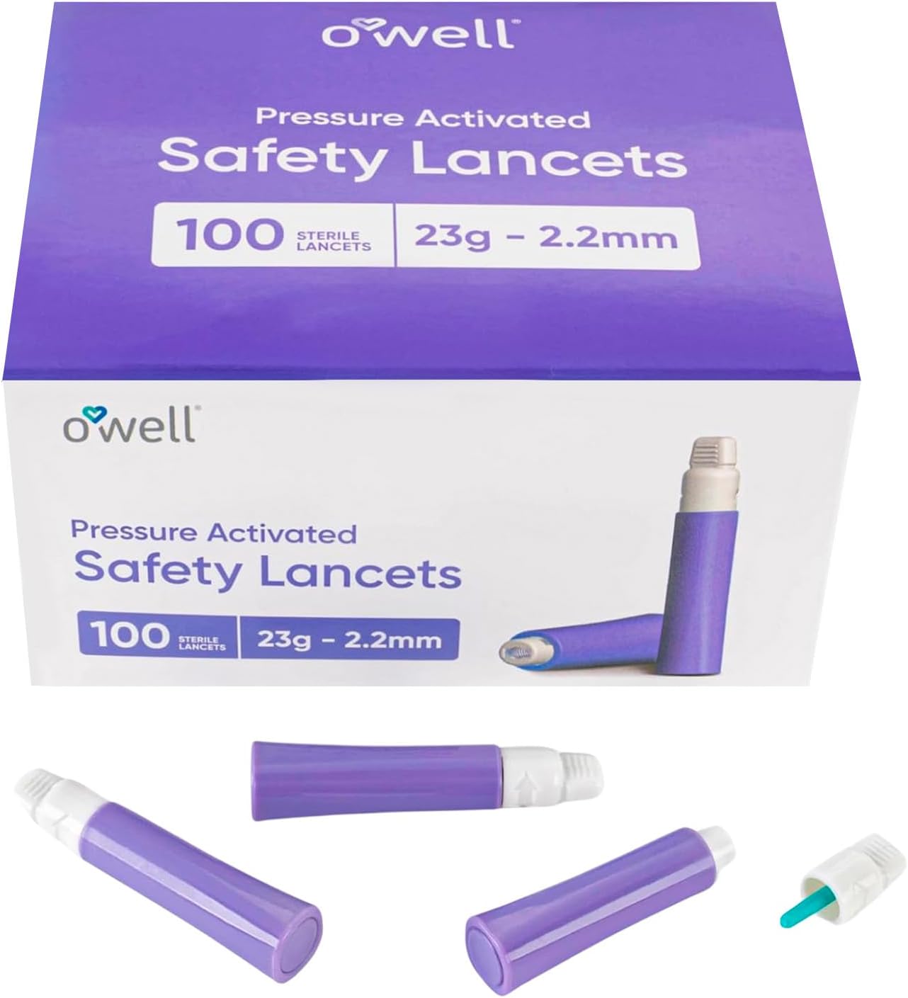 Amazon.com: Pharmacy Choice Safety Lancets, Sterile, Top Push Button ...
