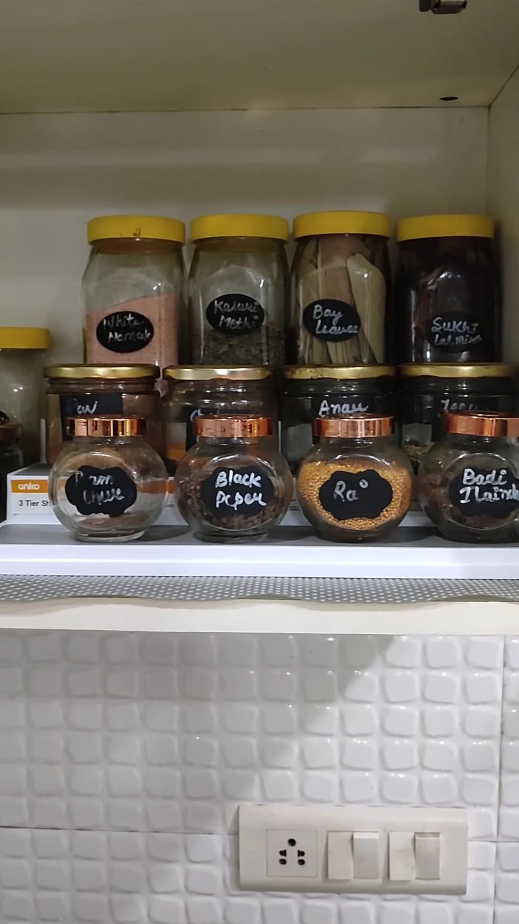 Anko 3 Tier Stair Step Design organiser with non-Slip Base | Spice ...