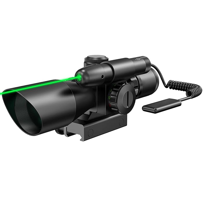 Buy CVLIFE 2.5-10x40e Red & Green Illuminated Rifle Scope Mil-dot Gun ...