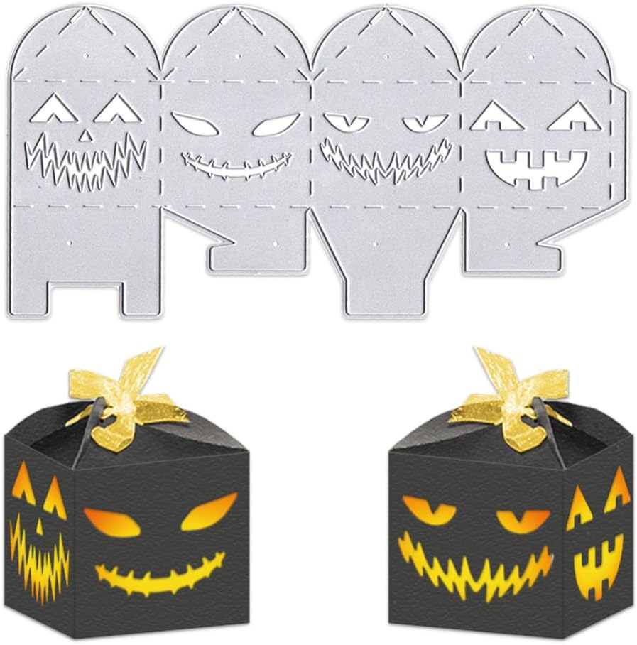 Amazon.com: ALIBBON Halloween Candy Box Die Cuts for Card Making ...