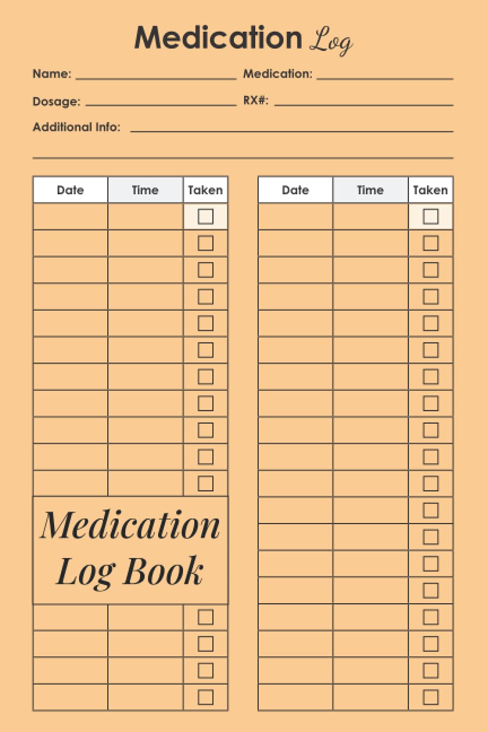 Daily Medication Reminder Chart Daily Medication Tracker Template