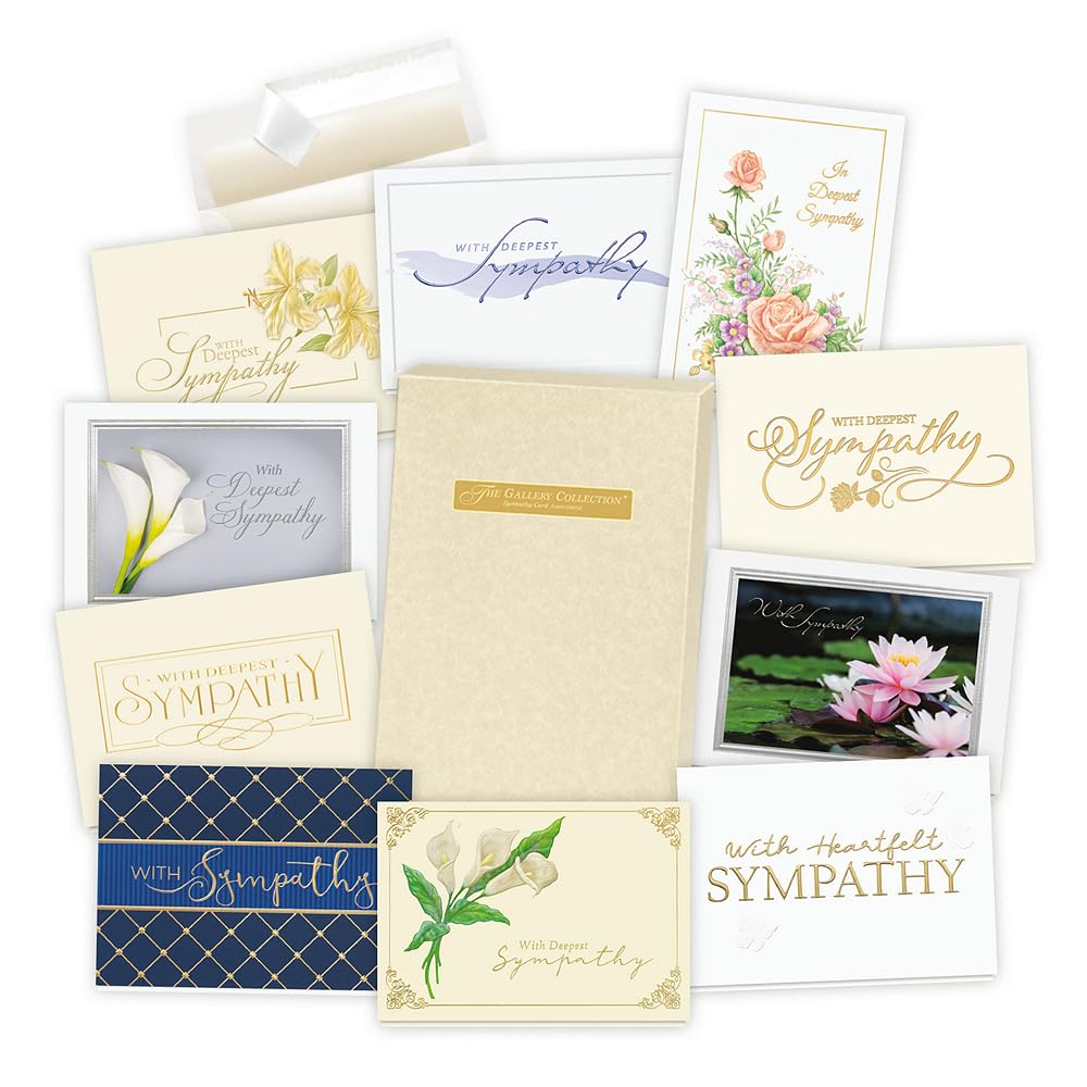 Amazon.com : The Gallery Collection - Sympathy Cards Assortment Box (35 ...