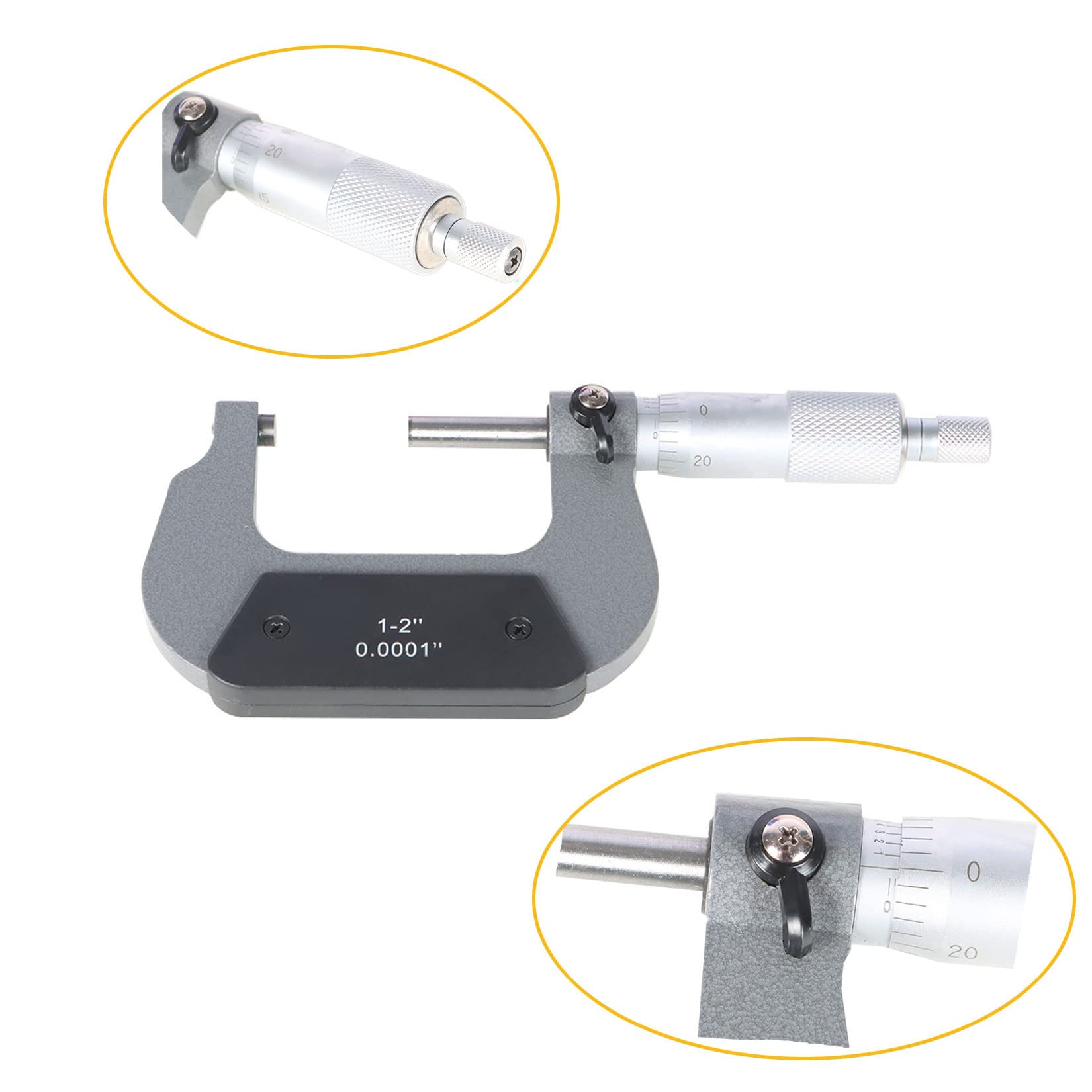 Snapklik.com : Findmall 1-2" Outside Micrometer 0.0001" Carbide Tipped ...
