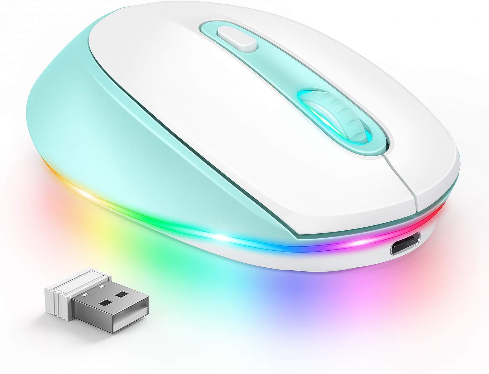 Amazon.com: Wireless Mouse Jiggler - LED Wireless Mice with Build-in ...