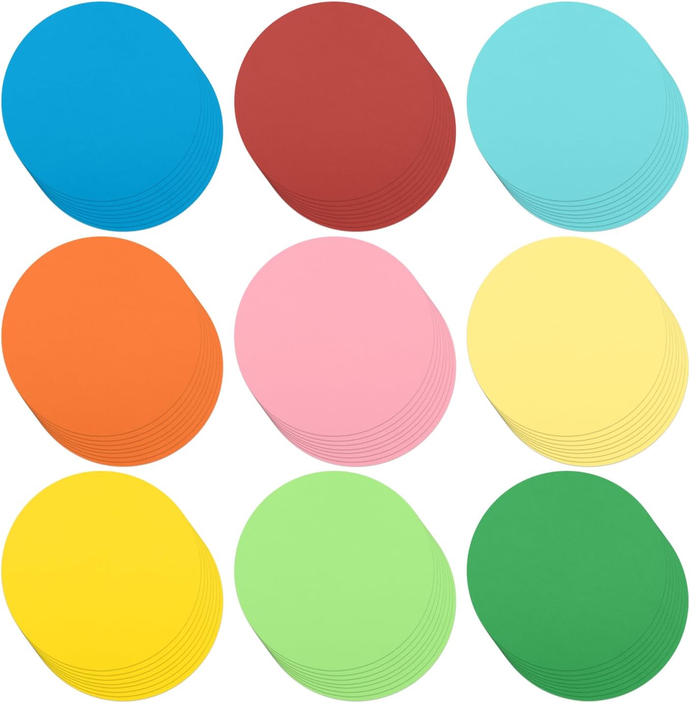 Amazon.com: 72pcs Round Paper Cutouts, Large Circle Cutouts Assorted ...