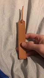 Amazon.com: Leezmark 4 Pcs Leather Bookmark, Classic Stitched Bookmark ...