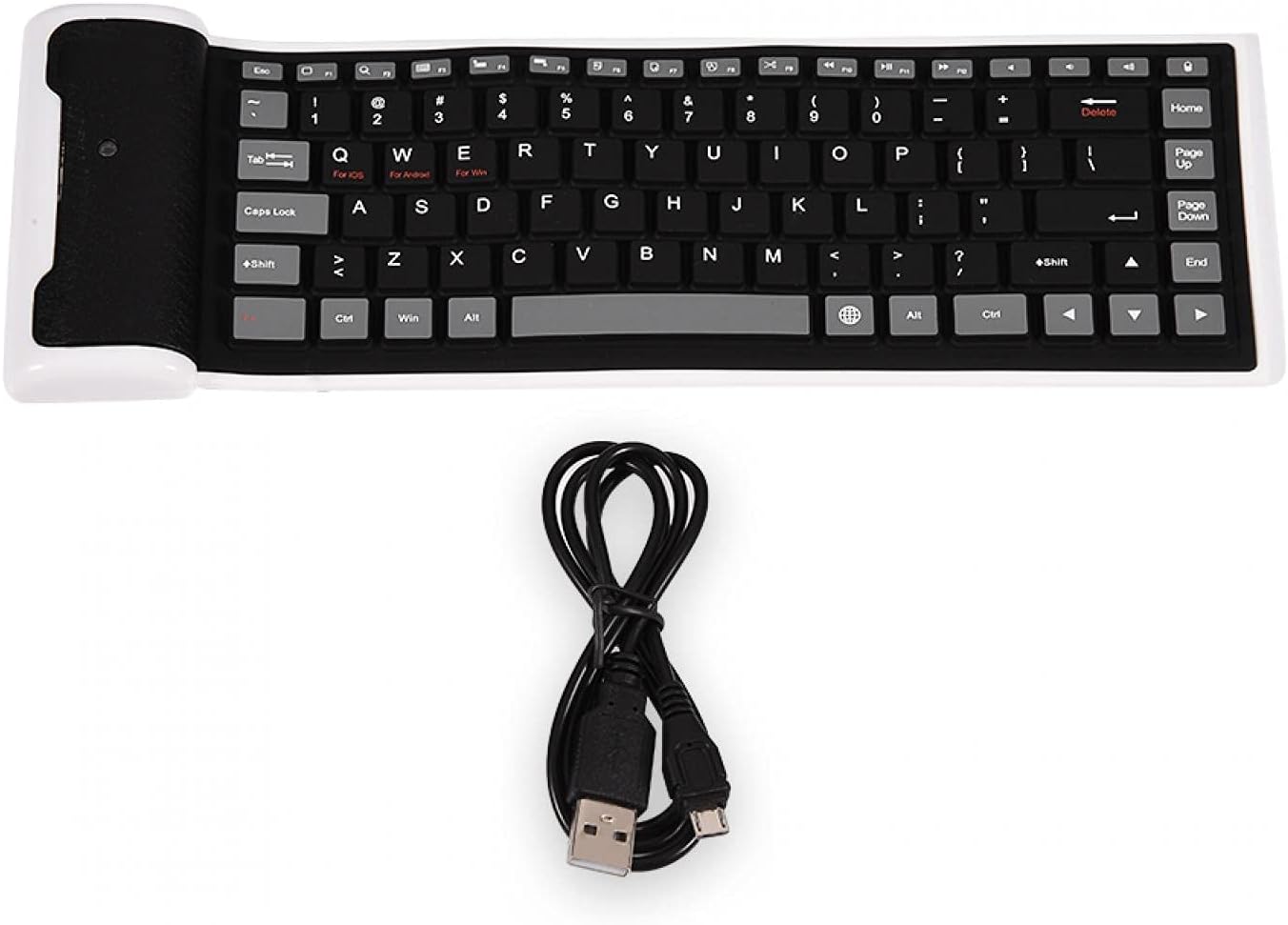 Amazon.com: Joyzan Foldable Silicone Keyboard, Bluetooth Waterproof ...