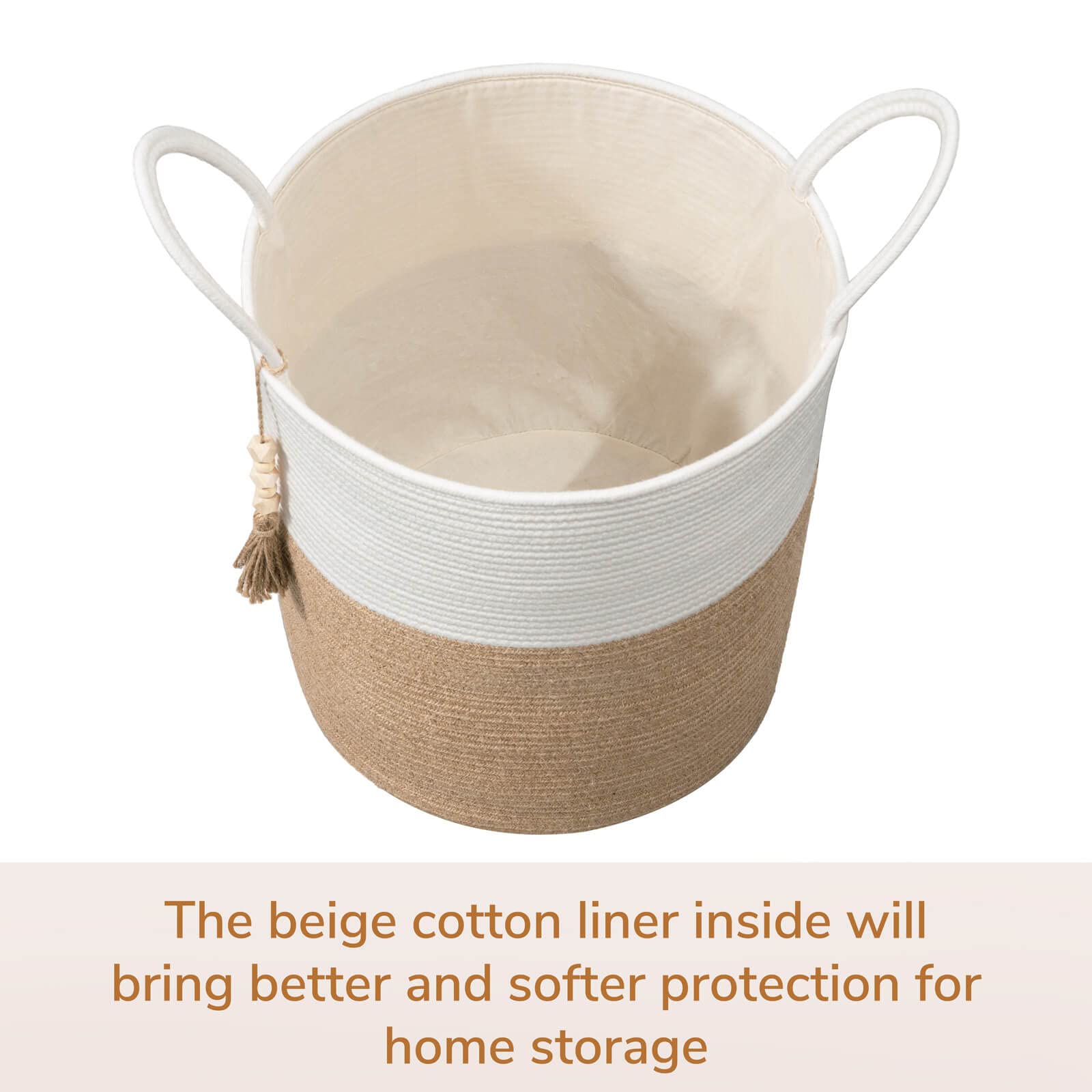 CherryNow Wicker Laundry Basket Tall Woven Hamper, Blanket Storage ...