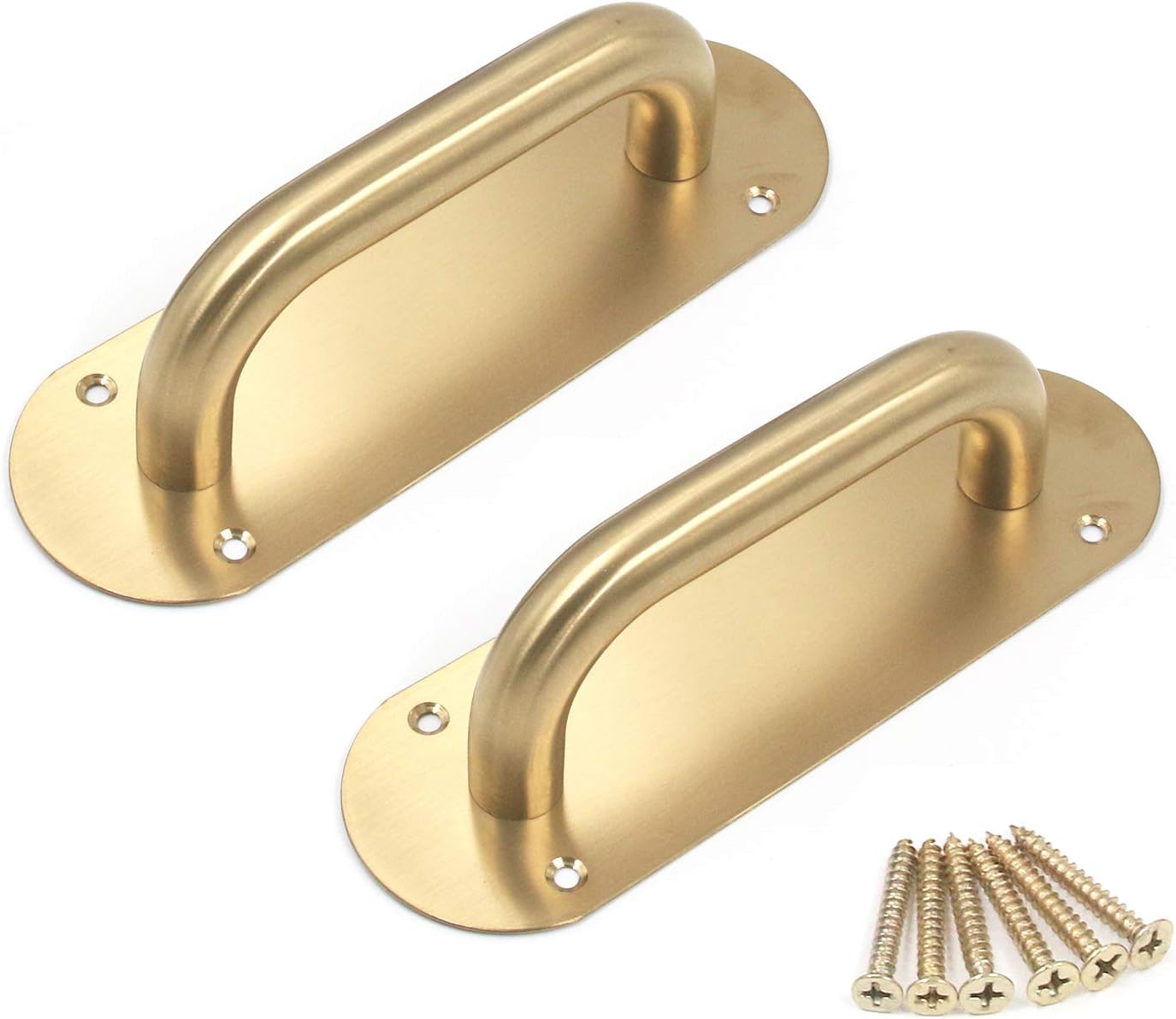 Amazon.com: FarBoat 2Pcs 8-Inch Oval Base Commercial Pull Handles - 304 ...