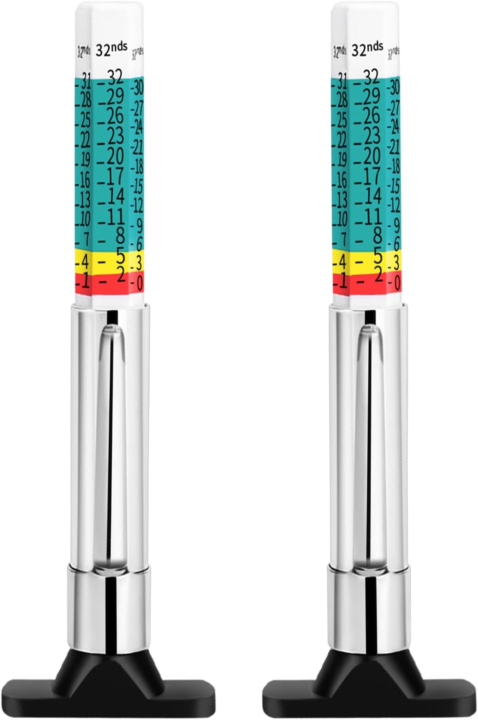 Amazon.com: Car Tire Tread Depth Gauge, Tire Tread Gauge Color Coded ...