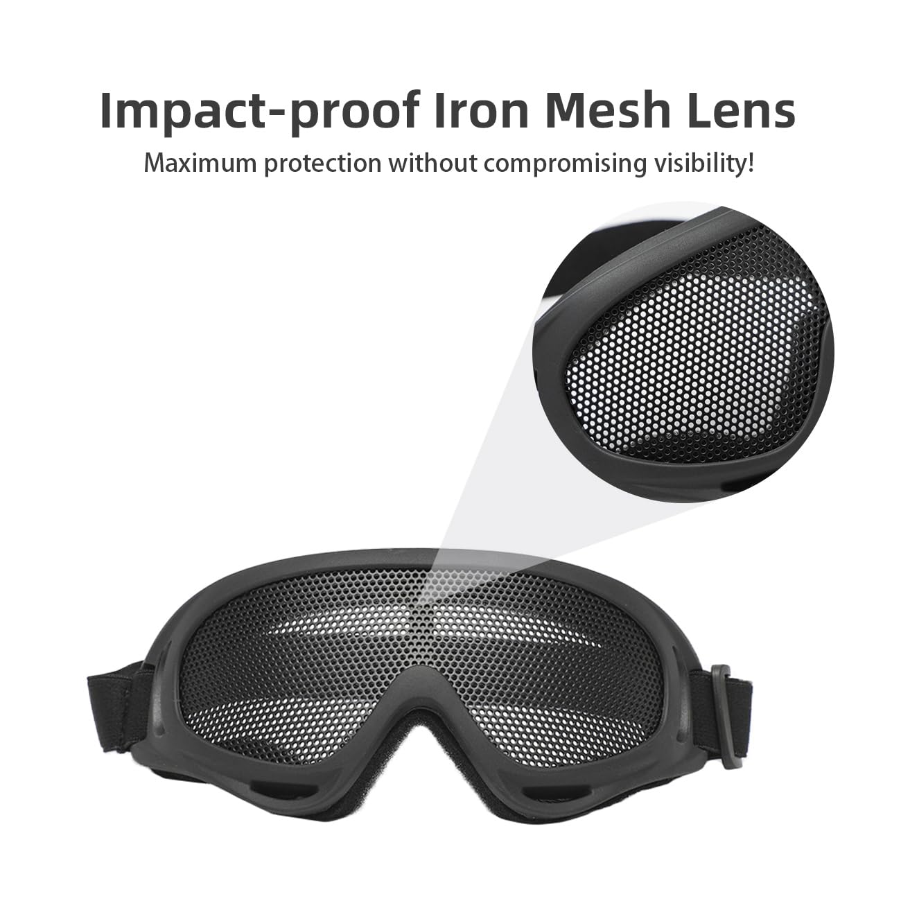 Snapklik.com : Wokyo Airsoft Mesh Goggles Impact Resistant Iron Mesh ...
