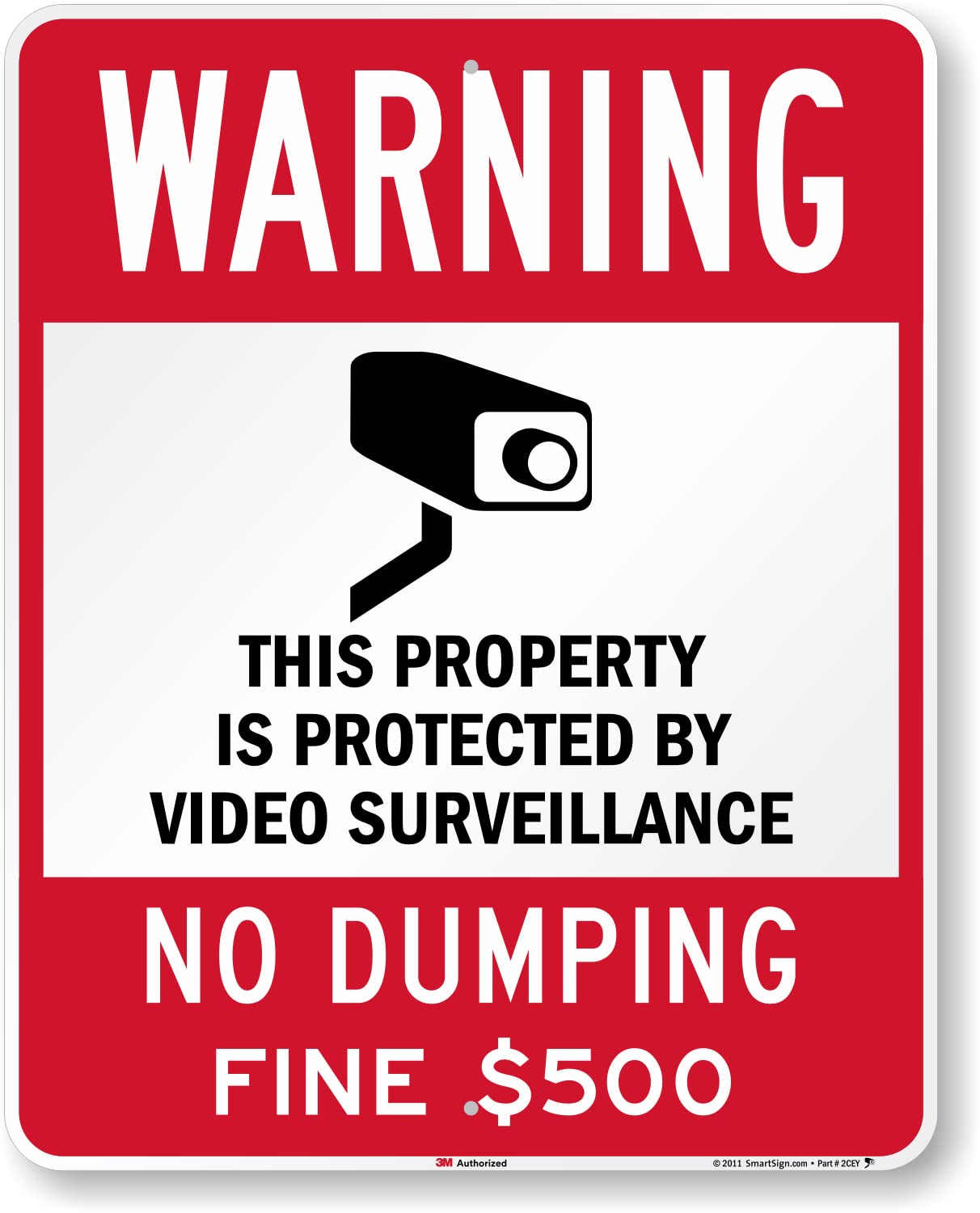 Amazon.com: SmartSign 30 x 24 inch “Warning - Property Protected by ...