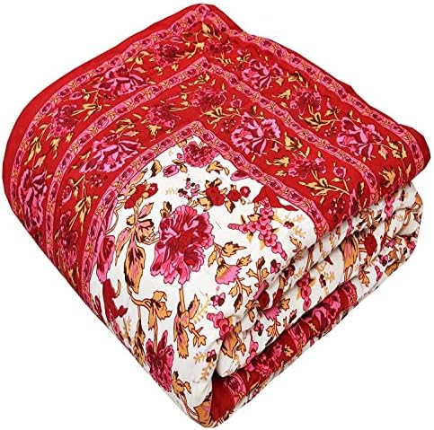 Buy Amer Handicraft Pure Cotton Jaipuri Razai/Rajai Traditional ...