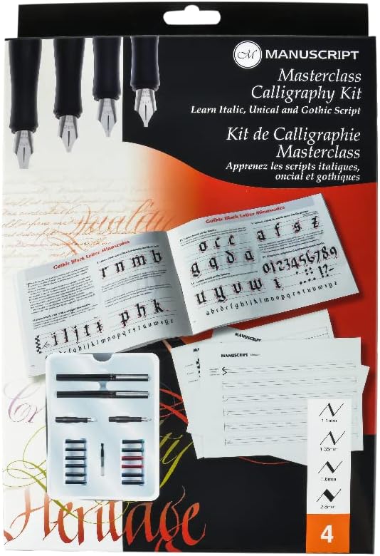 Amazon.com : Manuscript Master Class Calligraphy Set MC161 : Office ...