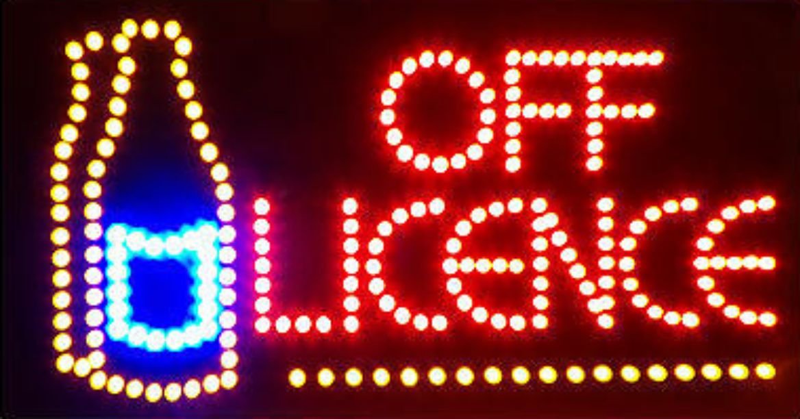 Buy =Off Licence= Original SSS® LED Sign Bright NEON Professional ...