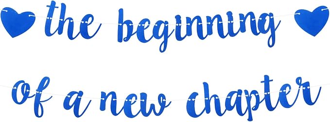 The Beginning of A New Chapter Congratulations Decorations Banner ...