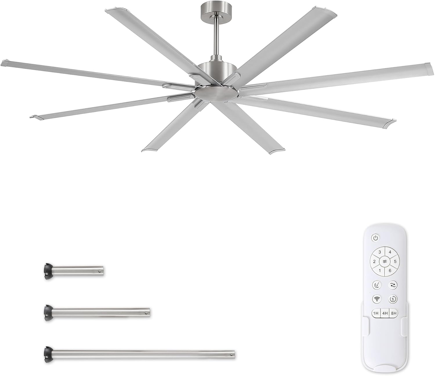 Amazon.com: ZMISHIBO 84 Inch Industrial DC Motor Ceiling Fan, Large ...