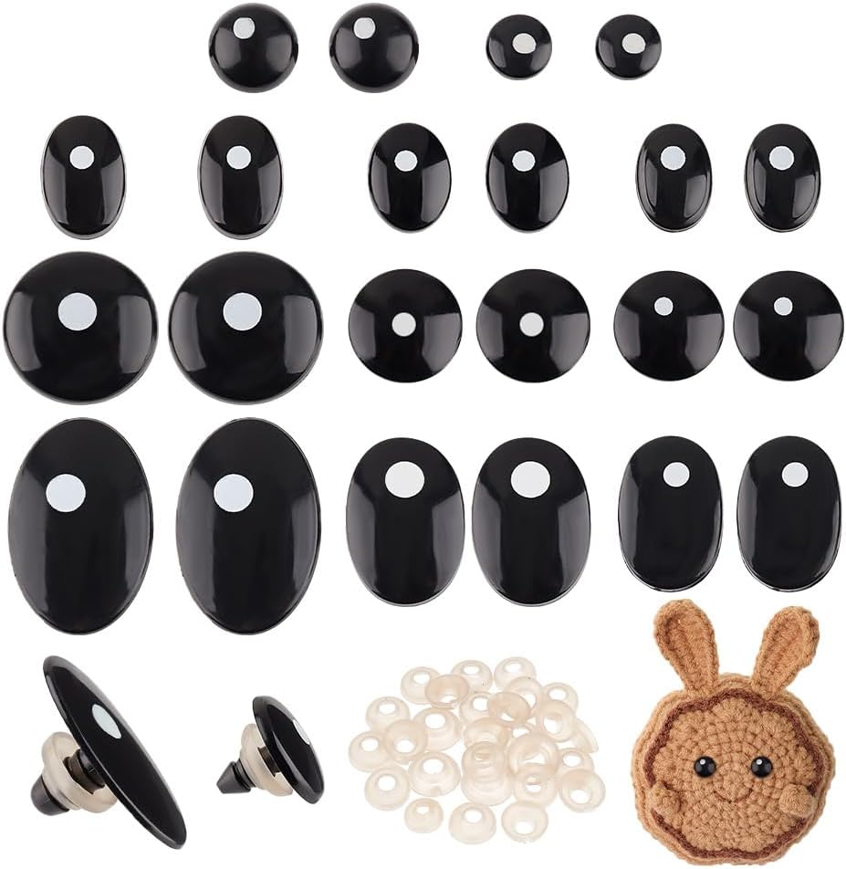 Amazon.com: PH PandaHall 110 PCS Plastic Safety Eyes, 11 Styles Craft ...