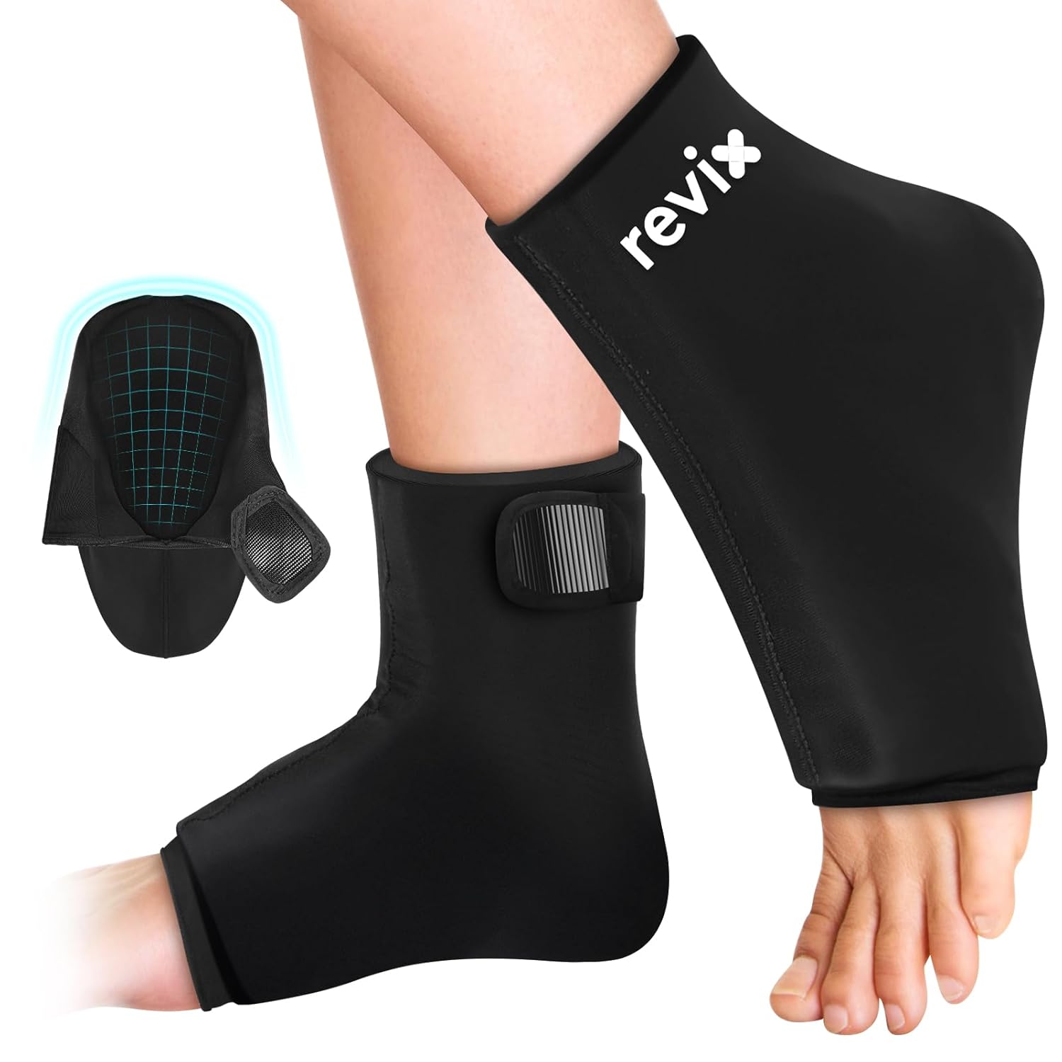 Amazon.com: REVIX Ankle Ice Pack Wraps for Soothing Discomfort Reusable ...
