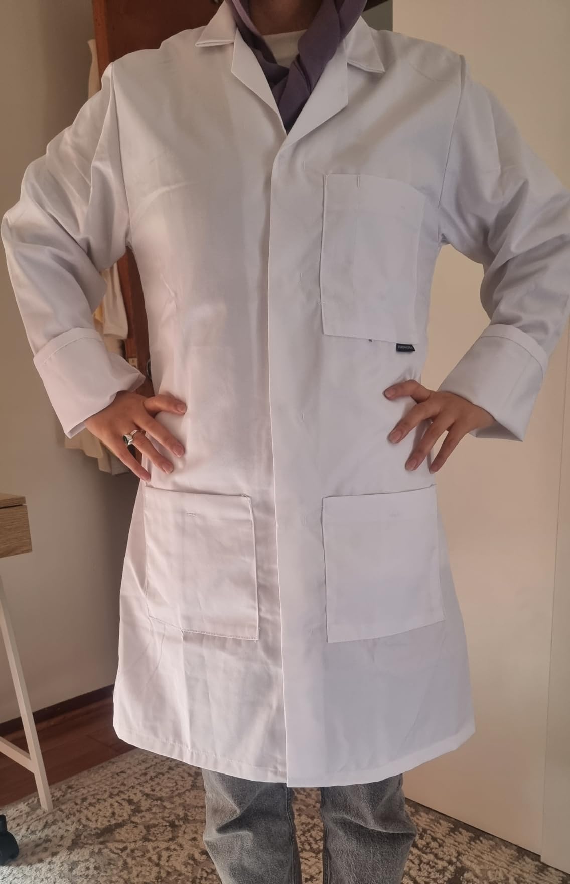 Portwest 2852 Standard Lab Coat Hard Wearing Workwear Lab Coat White ...