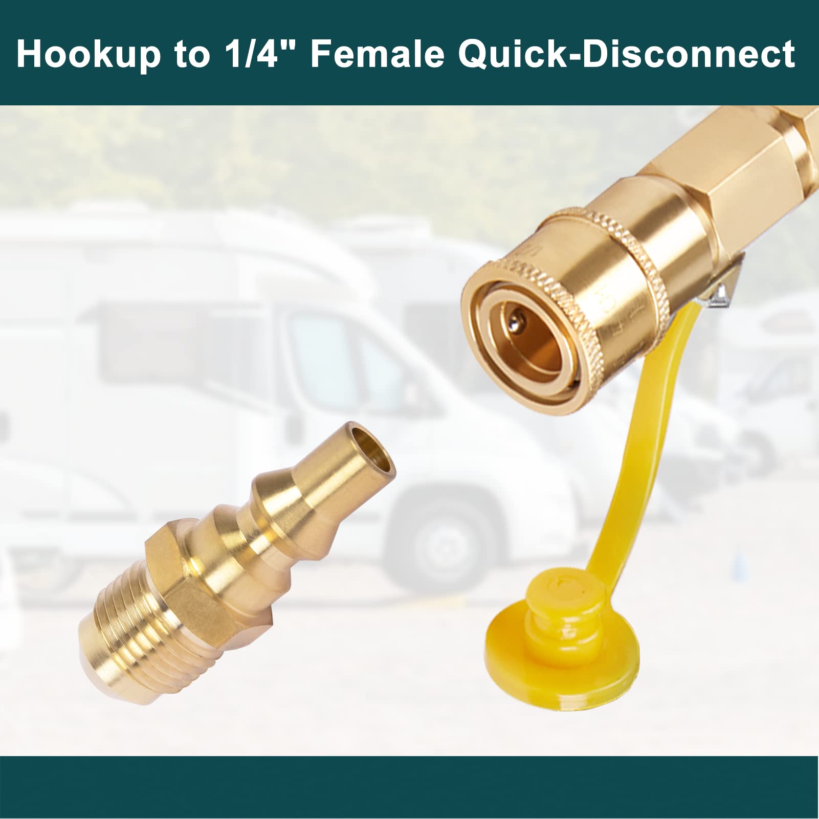 Snapklik.com : Quick Connect Fitting, 3/8" Male Flare X 1/4" Quick ...