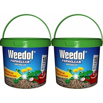 2 x Scotts Weedol Pathclear 18 Tube Tub Weed Killer - 36 Tubes Twin ...