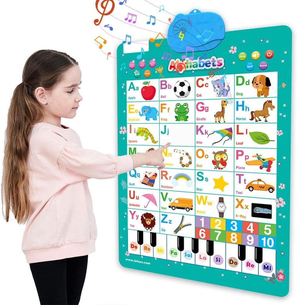 2025 New Talking Wall Chart for Kids - English Learning Poster with ...