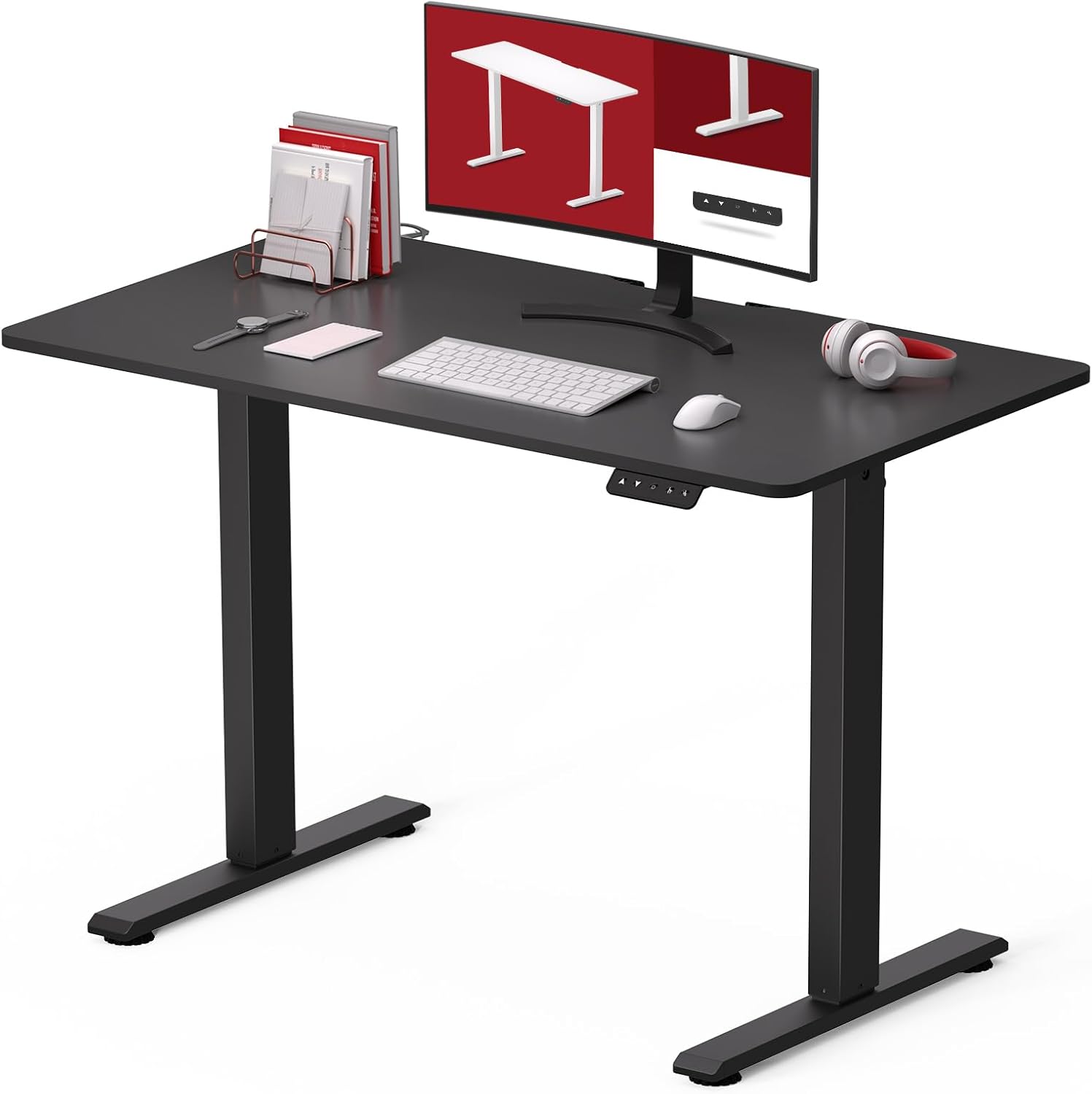 Amazon.com: SANODESK Standing Desk Adjustable Height, 43x24 Inch Stand ...