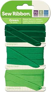 Amazon.com: We R Memory Keepers Sew Ribbon, Green