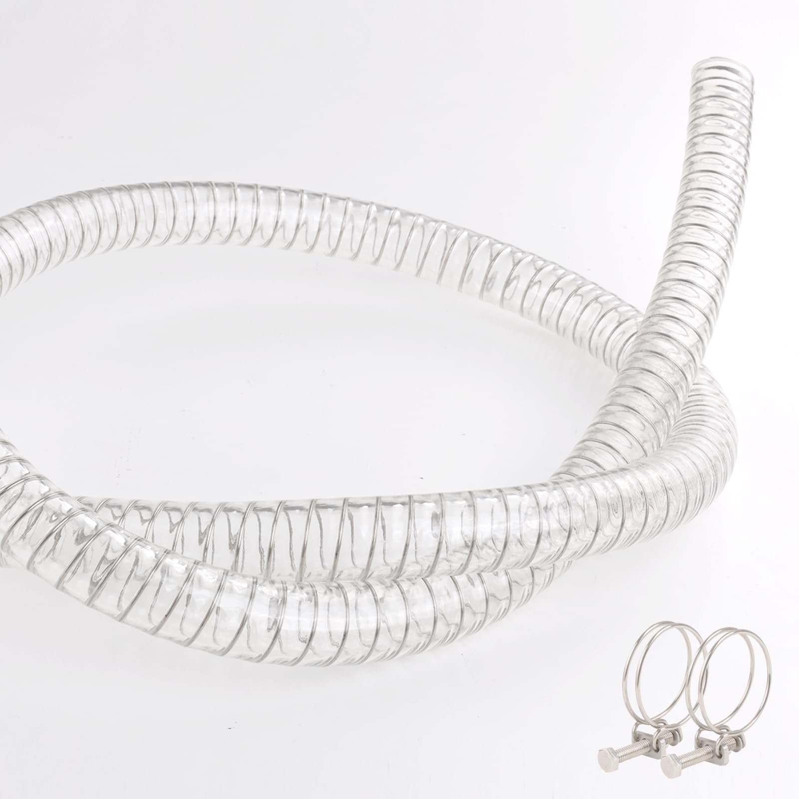 Snapklik.com : Eoiips 3/4"ID X 1"OD Steel Wire Suction PU Polyurethane ...