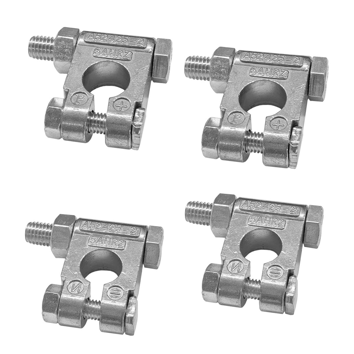 Snapklik.com : Car Battery Terminals, 2 Pairs Top Post Battery Cable ...