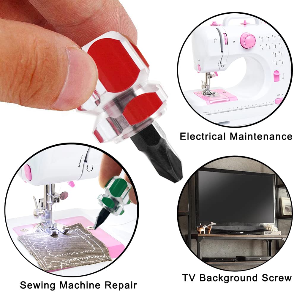 Snapklik.com : 6PCS Mini Stubby Screwdriver Sewing Machine Screwdriver ...