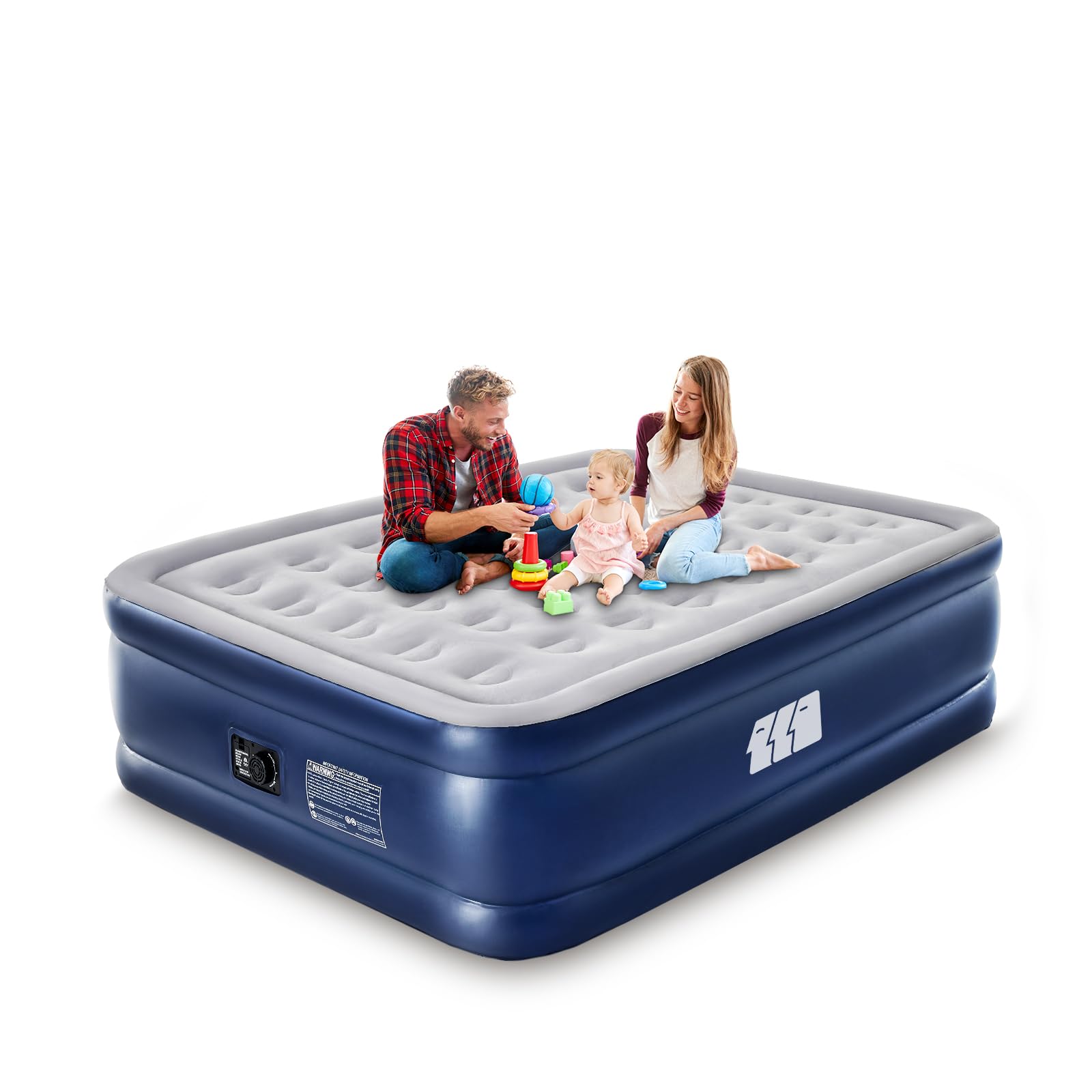 Amazon.com: TANSTRIDER Full Air Mattress with Built in Pump,18" Raised ...