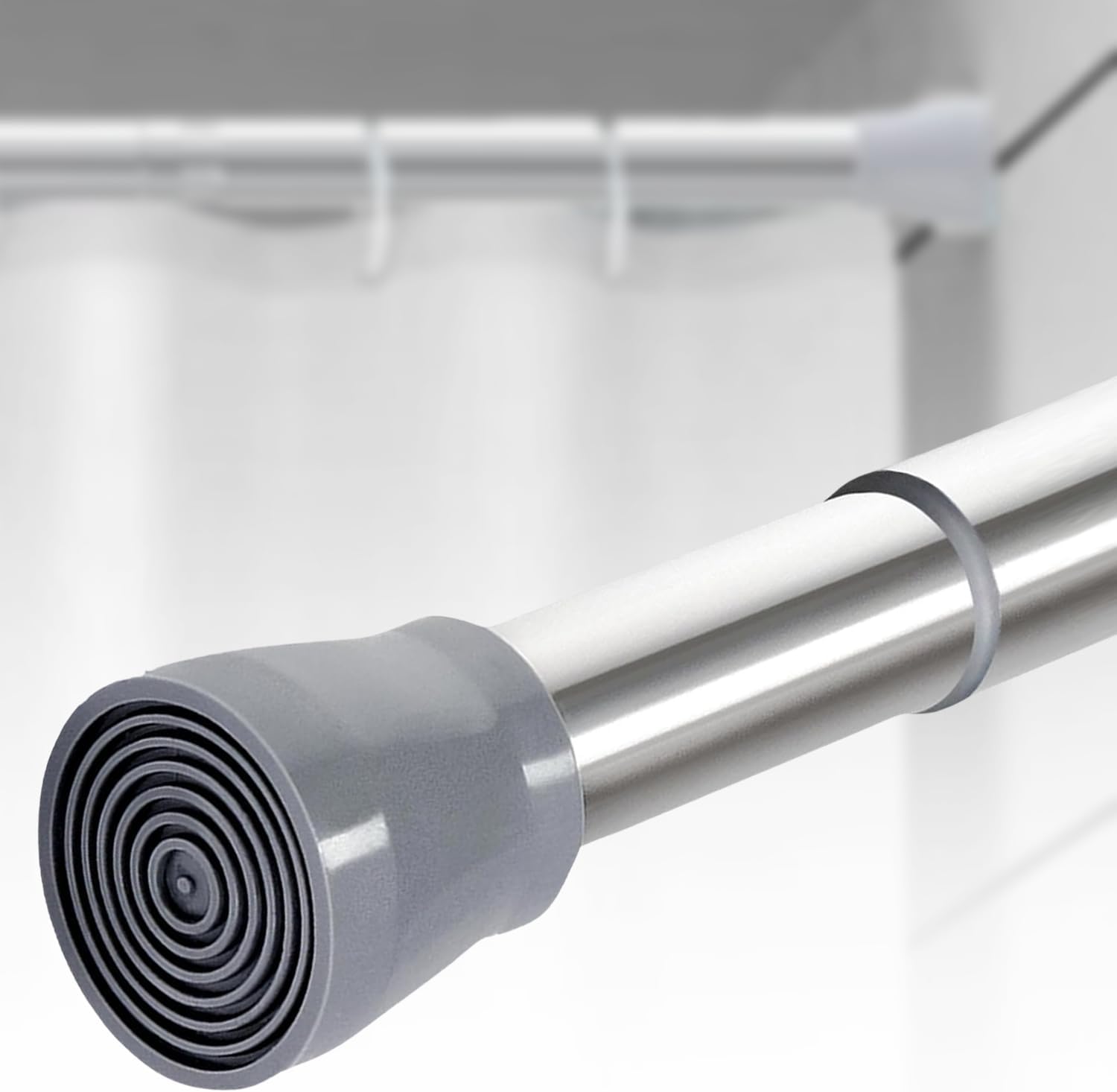 1PC Extendable Shower Curtain Pole Tension Rods No Screws Shower Pole ...