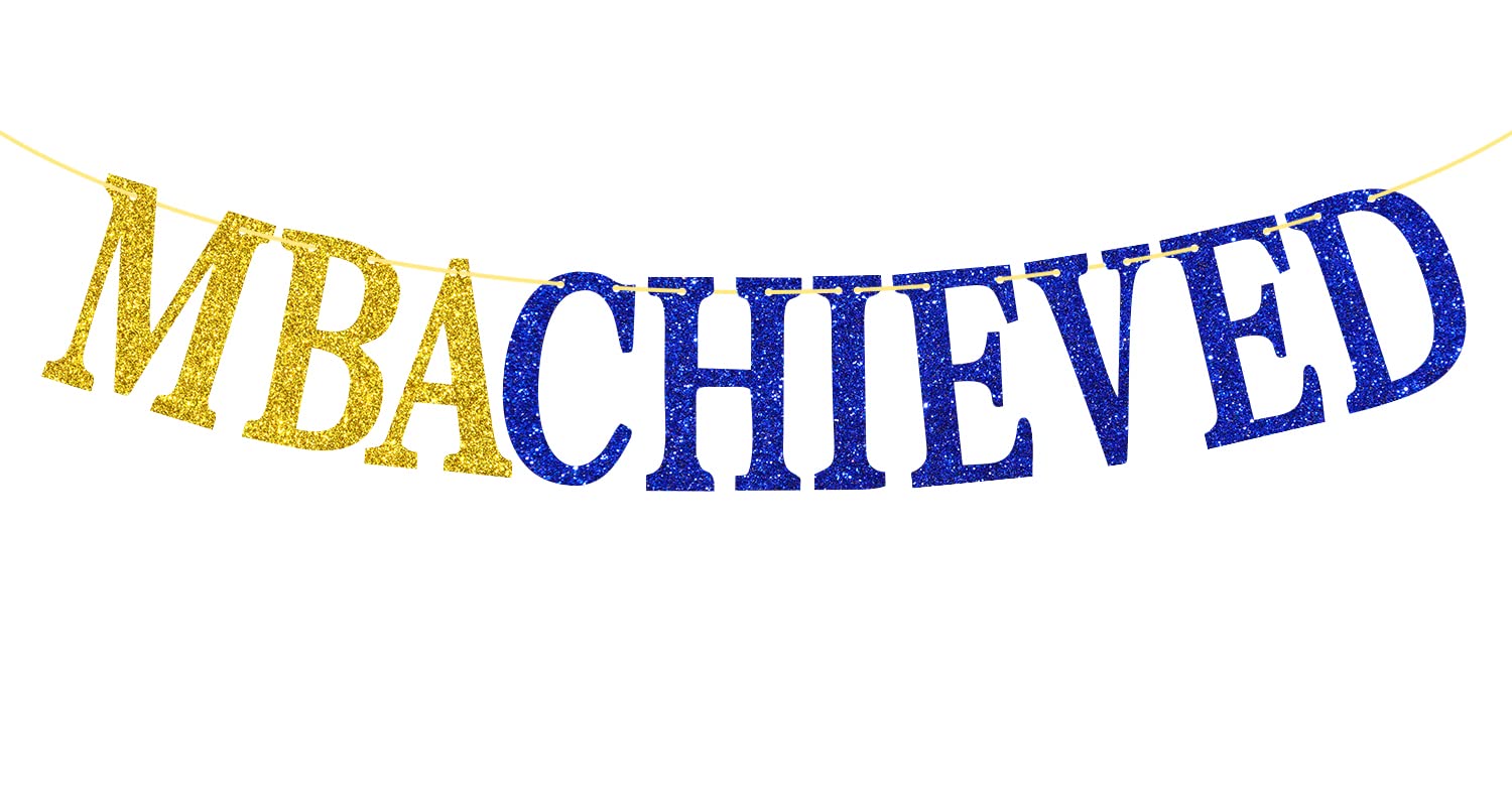 Amazon.com: MBAchieved Banner, MBA Degree Grad/Congrats Grad, Class of ...