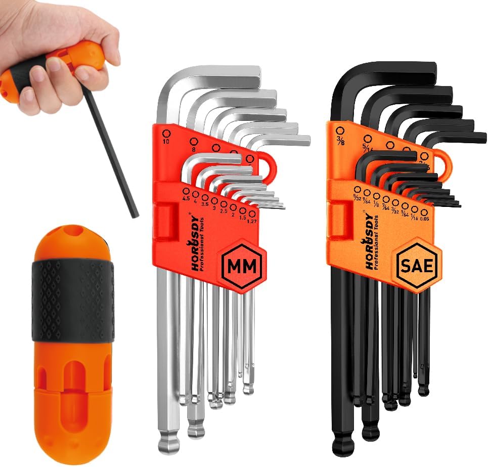 ELEAD Allen Wrench Hex Key Set & Allen-Wrench Hex Drill Bit Set ...