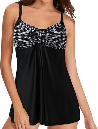 Amazon.com: Qopobobo Tankini Bathing Suits for Women Two Piece Bathing ...