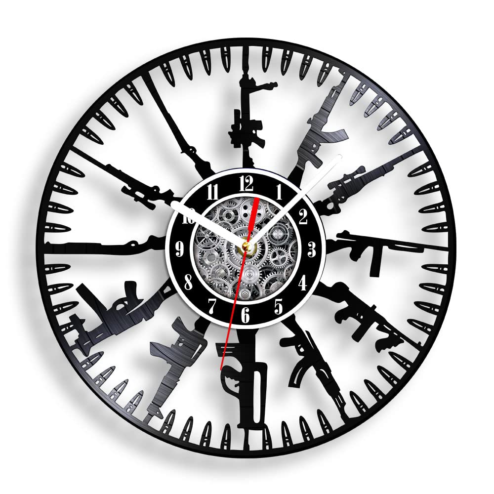 Amazon.com: The Geeky Days Bullet Time Vinyl Record Clock, Battery ...