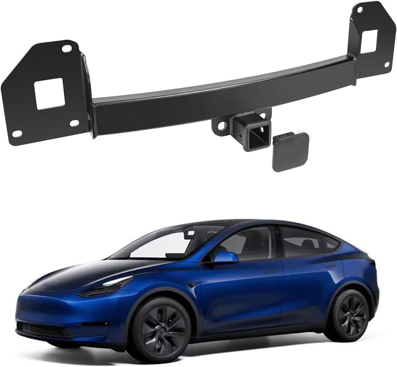 Amazon.com: YuetMei for Tesla Model Y Tow Hitch Tow Hook Adapter Tow ...