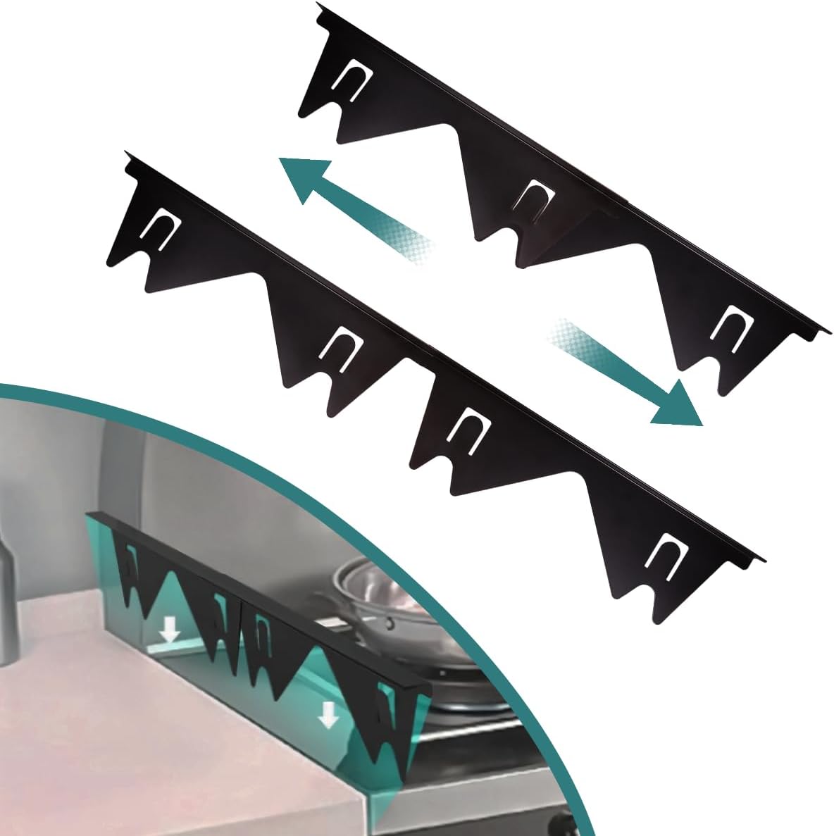 Amazon.com: Stove Gap Covers Stainless Steel, Stove Counter Gap Cover ...